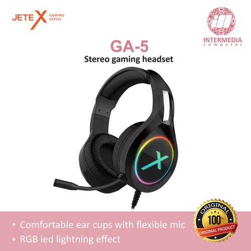 Jual Headset Gaming JETE GA5 Stereo RGB LED GA-5 JETEX JETE-X - Kab ...