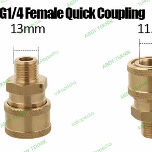 Jual 1/4 inch female quick connect & G1/4 male thread - Jakarta Barat ...