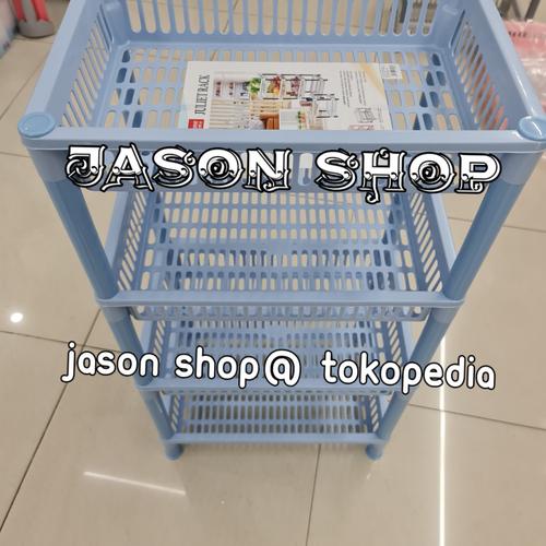 Jual Rak susun 4 basic home BAA-8/Rak dapur/Rak plastik susun 4/Rak ...