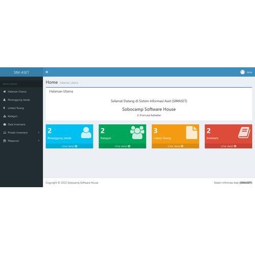 Jual FLASDISK Source Code Sistem Informasi Manajemen Aset Berbasis Web - Kab. Wonosobo ...
