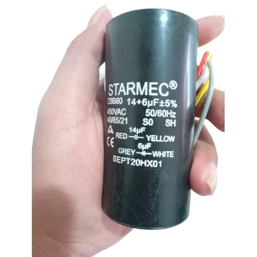 Jual capasitor / kapasitor starmec 14+6uf - Jakarta Barat - mitra88indo ...