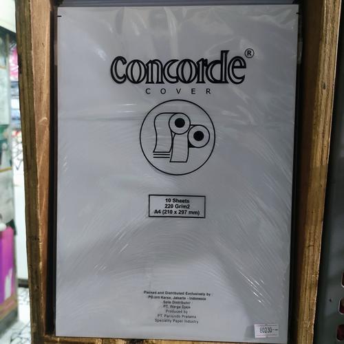 Jual Kertas Concorde Cover 220gram A4 putih 80230 - Jakarta Selatan ...