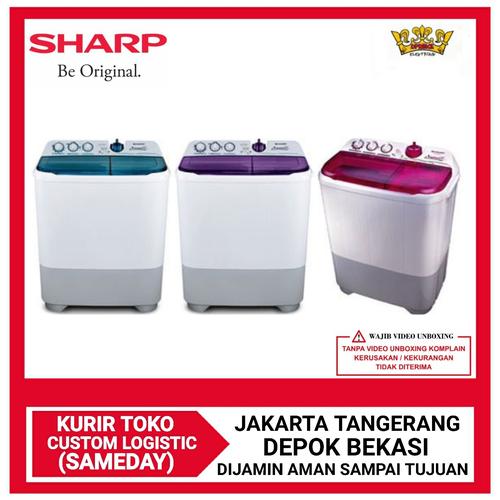 Promo MESIN CUCI SHARP EST 95 CR 9 KG 2 TABUNG 95CR 9KG SUPER AQUAMAGIC ...