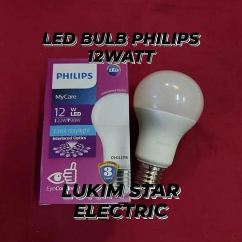 Jual Lampu Bohlam Led Philips 12watt/12watt Led Bulb Philips Mycare 12W E27 - Putih - Jakarta ...
