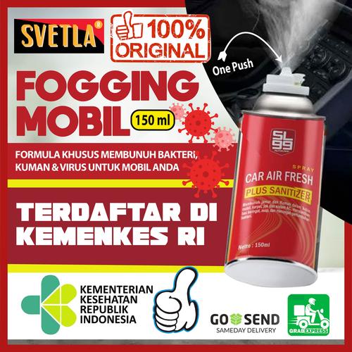 Jual Fogging Mobil Disinfectant Car Air Fresh Plus Sanitizer SL99 150ml ...