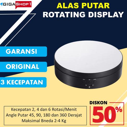 Jual Alat Alas Putar Fotografi Rotating Display Stand Base Meja Putar ...