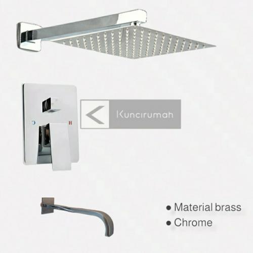 Jual Kran Tanam Mixer Wall Shower + Kran Spout Mixer/Stop Kran Tanam ...