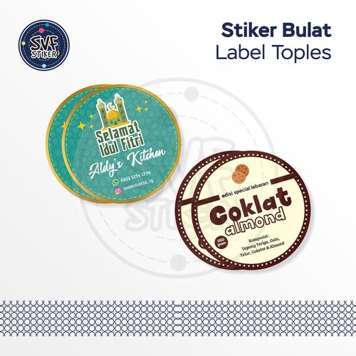 Jual Stiker Label Toples Kue / Cookies / Kue kering edisi Idul Fitri ...