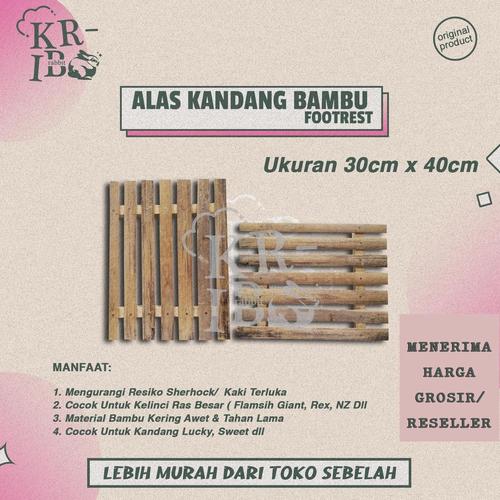 Jual FOOTREST ALAS KANDANG BAMBU - UKURAN 30CM X 40 CM KELINCI TERLARI ...