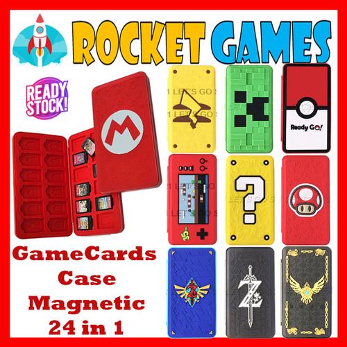 Jual ShiBan Nintendo Switch Game Card Case Storage Box MAGNETIC 24in1 ...