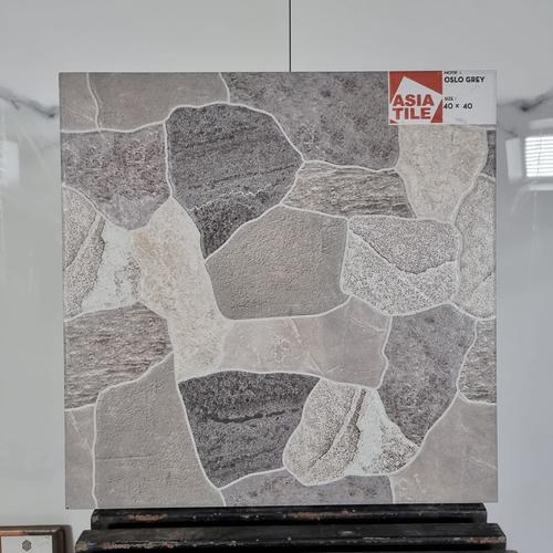 Jual Keramik Lantai Asia Tile OSLO Series 40x40 cm Kw1 - GREY - Jakarta ...