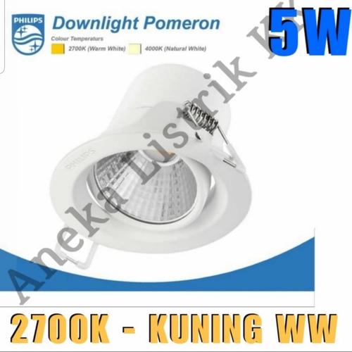 Jual PHILIPS LED SPOTLIGHT POMERON 59775 5W Lampu SOROT SPOT 5 W WATT ...