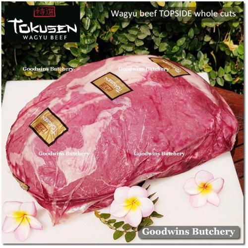 Jual 8kg beef TOPSIDE WAGYU TOKUSEN mbs 5 FROZEN AGED WHOLE CUT utuh ...