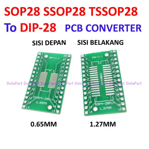 Jual PCB Board SMD SOP28 SSOP28 TSSOP28 To DIP28 DIP 28 Adapter ...