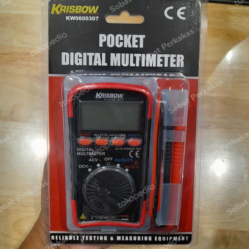 Jual digital multimeter krisbow multitester pocket 600 volt - Kota ...