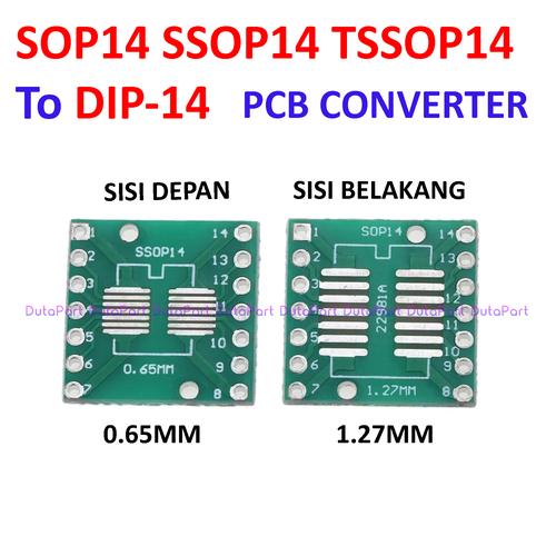 Jual PCB Board SMD SOP14 SSOP14 TSSOP14 To DIP14 DIP 14 Adapter ...