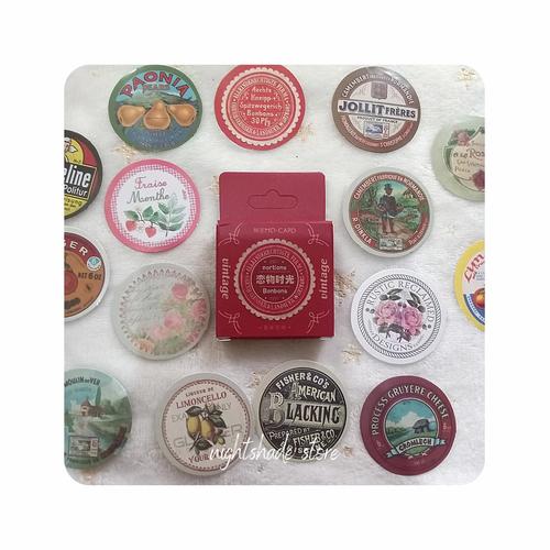 Jual 45 pcs sticker logo jadul old style vintage untuk journaling ...