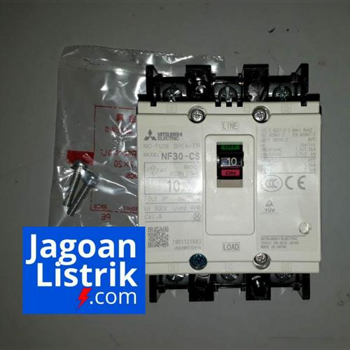 Jual NFB / No Fuse Breaker MITSUBISHI NF30CS 3P 10A NF30-CS 3 Pole 10Ampere - Kota Surabaya ...