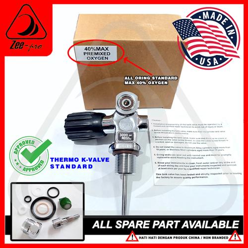 Jual Tank Valve Scuba Diving K-Valve USA (Din Yoke) Kepala Tabung Selam ...