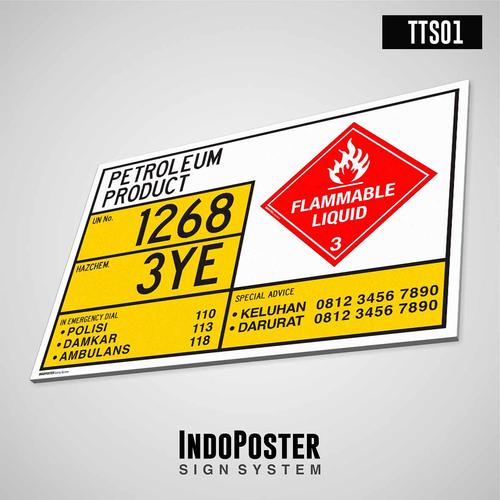 Jual Safety Sign K3 PVC Truk Tanki Storage - Label Petroleum Product ...