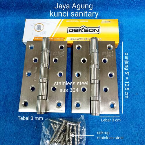Jual Engsel 5 inch Dekkson ESS DL 5x3x3 mm 4 BB SUS 304 Dekson Deluxe ...