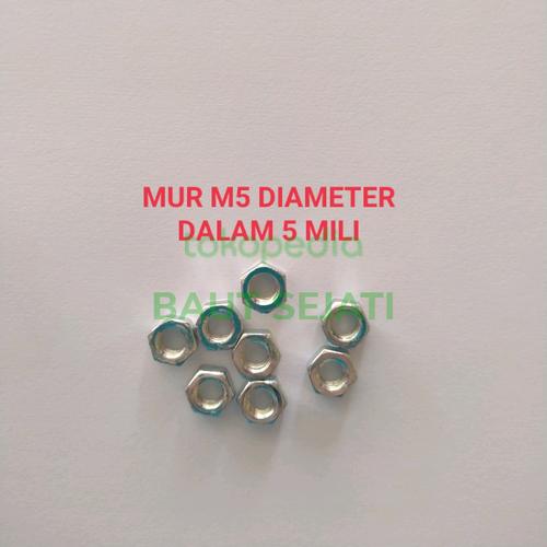 Jual MUR M5 DIAMETER DALAM 5 MILI MUR JP JF PER 10 PCS - Kab. Sukoharjo ...