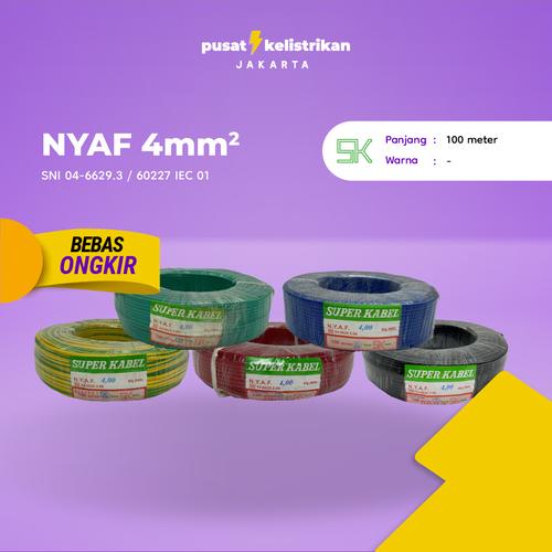Jual Kabel Super NYAF 4 mm NYAF 4 NYAF 4 AF 4 AF 4MM SNI 100 METER - Hitam - Jakarta Utara ...