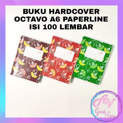Jual Buku Tulis Hardcover Octavo A6 Paperline 100 lembar / Buku Oktavo ...