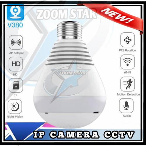 Promo CCTV Bohlam IP Camera App V380 / V380 Pro Panoramic IP CCTV 360 ...