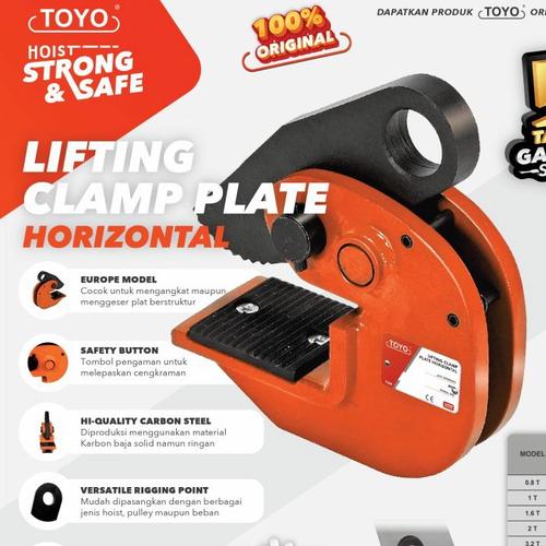 Jual Lifting Clamp Plate Horizontal Toyo Heavy Duty LC2 Kapasitas 2 Ton ...