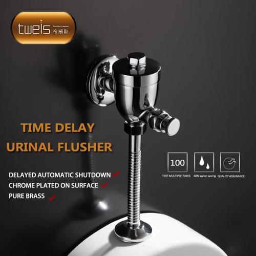 Jual push kran toilet urinal model push / tekan Kuningan tebal ...