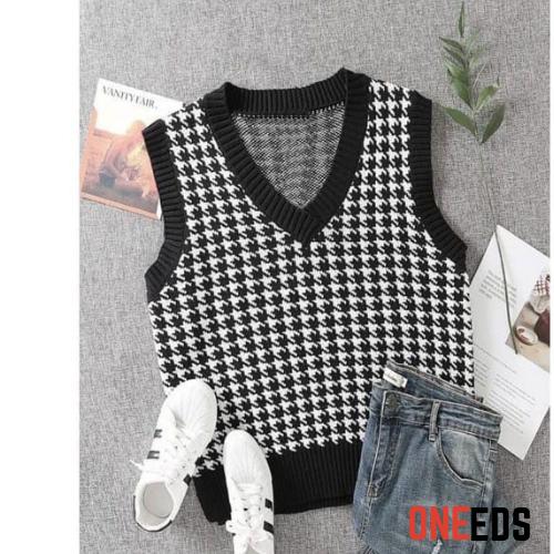 Jual Rompi Rajut Jennie Vest Korean Cardigan Korean Crop Top Rompi ...