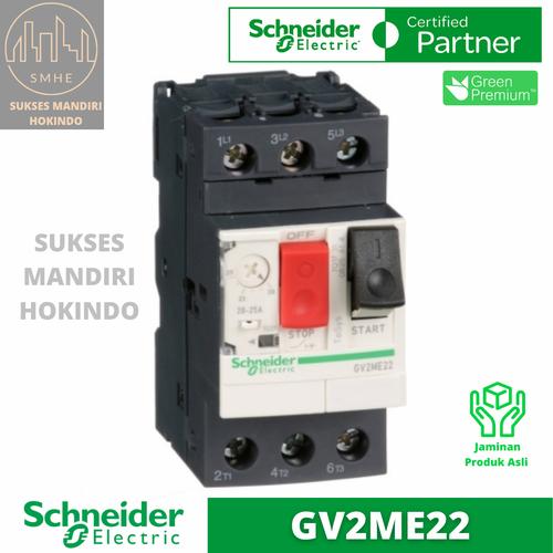 Promo Schneider GV2ME22 Motor Circuit Breaker 20 - 25 Ampere Original ...