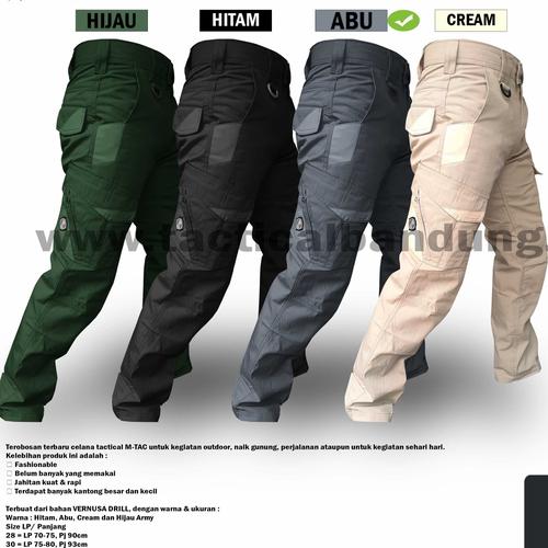 Jual Celana Tactical M Tac Panjang Pria Celana Cargo Pria Celana Lapangan - Hijau Army, 28 ...