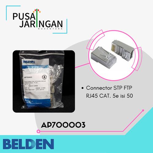 Jual BELDEN AP700003 Konektor Connector STP FTP RJ45 CAT. 5e isi 50 ...