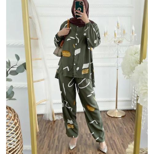 Jual SETELAN WANITA MOTIF KEKINIAN / SETELAN RAYON PREMIUM HQ / SETCEL ...