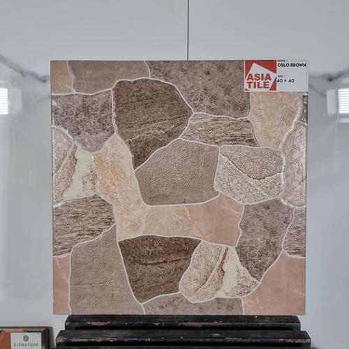 Jual Keramik Lantai Asia Tile OSLO Series 40x40 cm Kw1 - BROWN ...