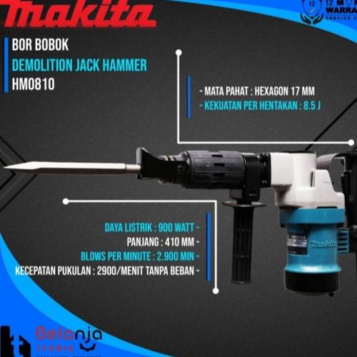 Jual Makita HM 0810/ Jack hammer/ mesin bobok beton - Jakarta Selatan - Barokah Jaya Teknik ...