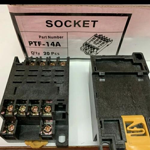 Jual Soket Socket relay riley LY4N 14pin soket relay tipe MY4N 14kaki ...