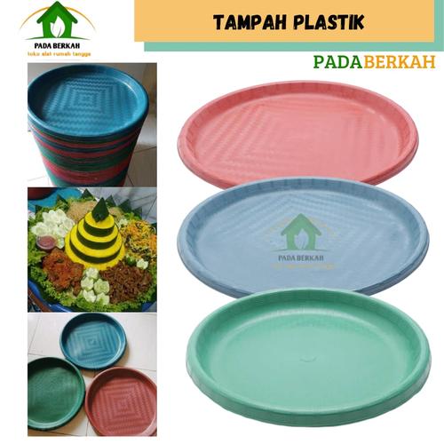 Jual Tampah Plastik Tampah Loyang Bulat Plastik Nampan Tumpeng 50 Cm ...