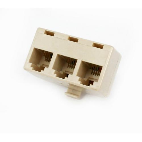 Jual T / Sambungan / Soket Cabang Telepon 4 Pin RJ11 (RJ-11) 3 Lb ...