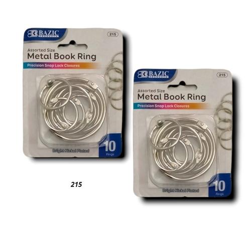 Jual RING JILID BESI METAL BOOK RING MIX 215 BAZIC ISI 10 PCS - Kota ...