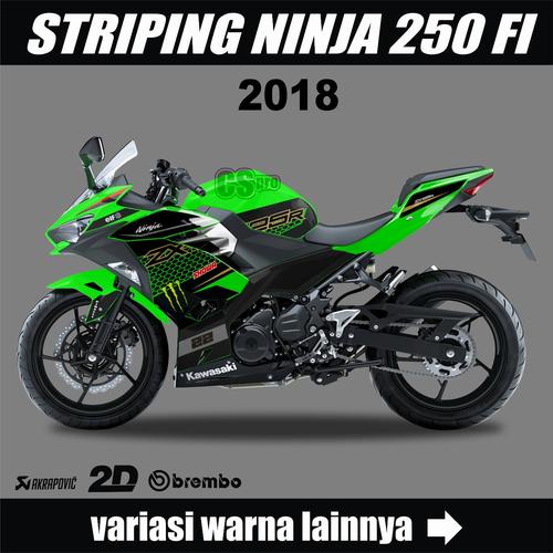 Jual STIKER STRIPING NINJA 250 FI NEW 2018, DECAL STIKER VARIASI NINJA ...