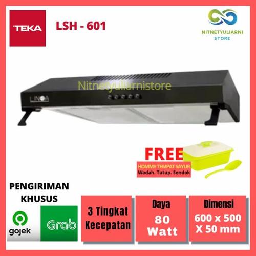 Jual Teka Linea Slim Cooker Hood 60 Cm Penghisap Asap Lsh601 Lsh-601 ...