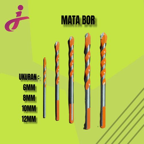 Jual Mata Bor Serbaguna Kayu Beton Keramik Besi Aluminium 6 8 10 12mm ...