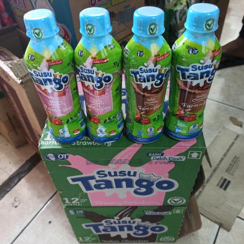 Jual Minuman Botol Susu Uht Tango Milk Drink Rasa Cokelat Stroberi 250 ...