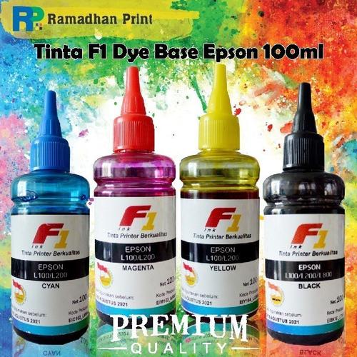 Jual Tinta / Refill Tinta F1 L Series CMYK 100ML - Hitam - Jakarta ...