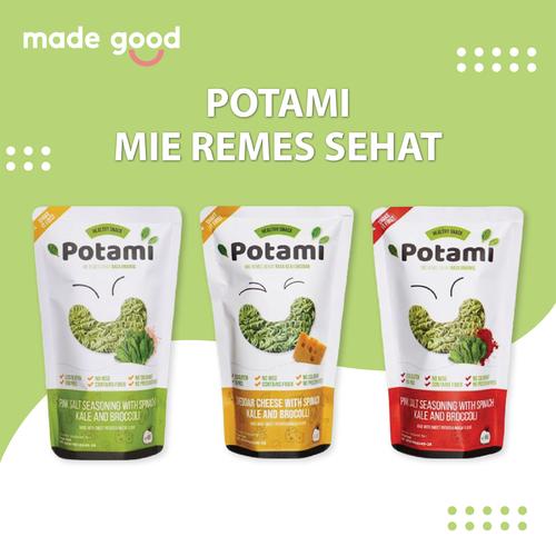 Jual Potami Healthy Snack 65gr Mie Remes Bayam Original Spicy Cheese ...