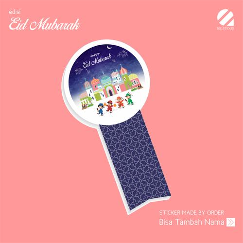 Jual stiker toples kue kering tema lebaran (isi 30 stiker) design lucu ...