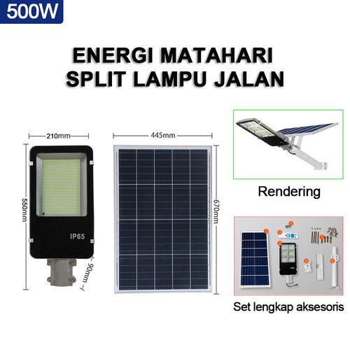 Jual Lampu Taman LED Surya 500W Jenis Split Lampu Jalan LD50 - Jakarta ...